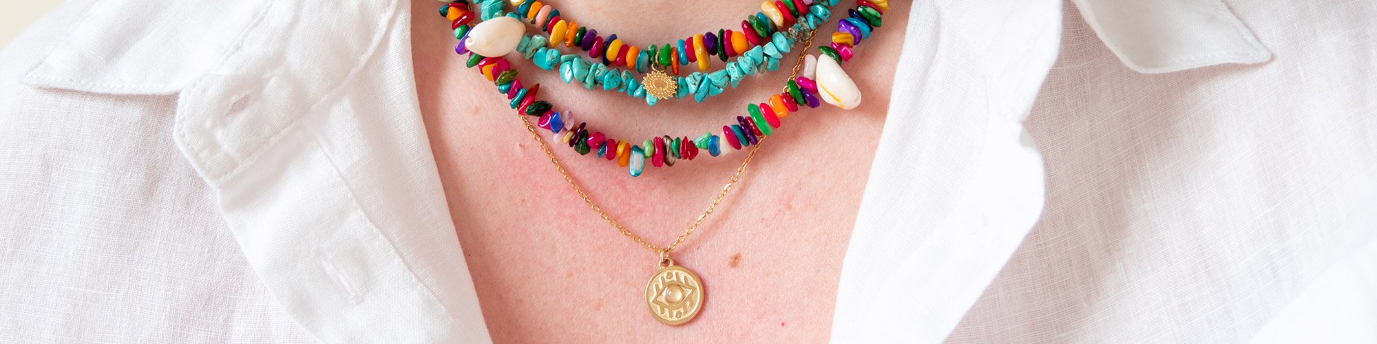 Collier multirang bohème avec Artbimex | Cultura