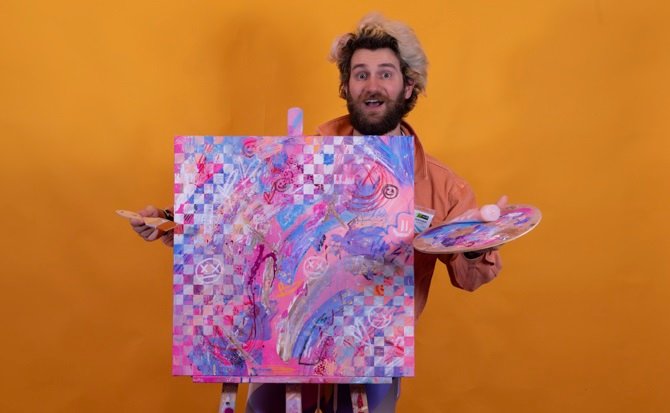 Tuto peinture acrylique sur toile « La Joie Éclatée » par BrunoGraffer avec Monali | Cultura